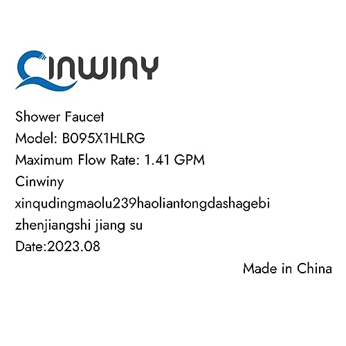 Cinwiny Matte Black Bathroom Shower System 10 Inch Rainfall Shower Head with Handheld Spray Wall Mount Waterfall Tub Spout Shower Faucet Set Rough-in Valve 3 Function Mixer Shower Faucet