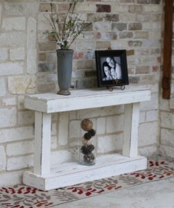 pedestal console (white)