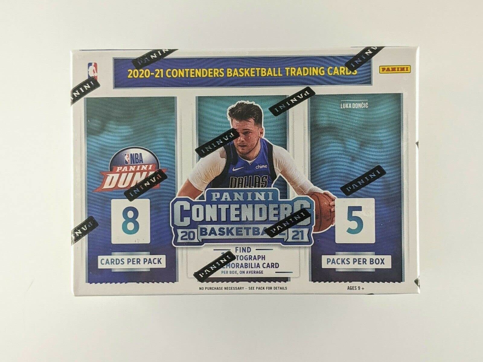 2020/21 Panini Contenders NBA Basketball BLASTER box (40 cards incl. ONE Memorabilia or Autograph card/bx)