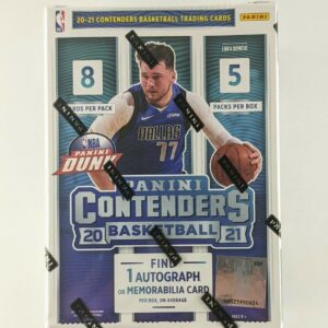 2020/21 Panini Contenders NBA Basketball BLASTER box (40 cards incl. ONE Memorabilia or Autograph card/bx)