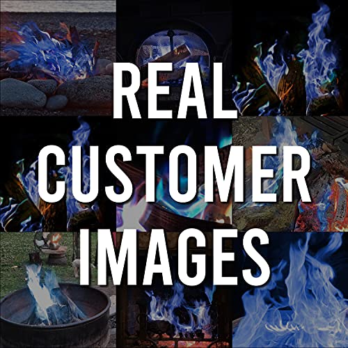 Magical Flames – Blue Flames - Create Blue Vibrant Flames for Fire Pit - (25 Pack) - Campfire, Bonfire, Outdoor Fireplace – Magical, Blue Funky, Mystic Flames – Twice The Color – Half The Price