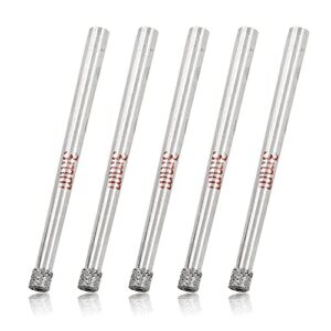 Luomorgo 12Pcs 3mm/1/8 inch Diamond Hole Saw, 1/5 inch Cutting depth Diamond Diamond Drill Bits for Glass Ceramic Marble Porcelain Tile Granite Quartz Gemstone