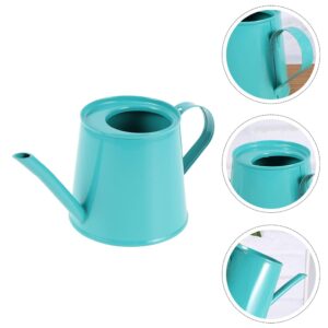 Hemoton 2pcs Children Watering Can Small Kids Watering Pot Long Spout Watering Kettle Iron Watering Tin Watering Bucket for Bonsai Indoor Outdoor Plant