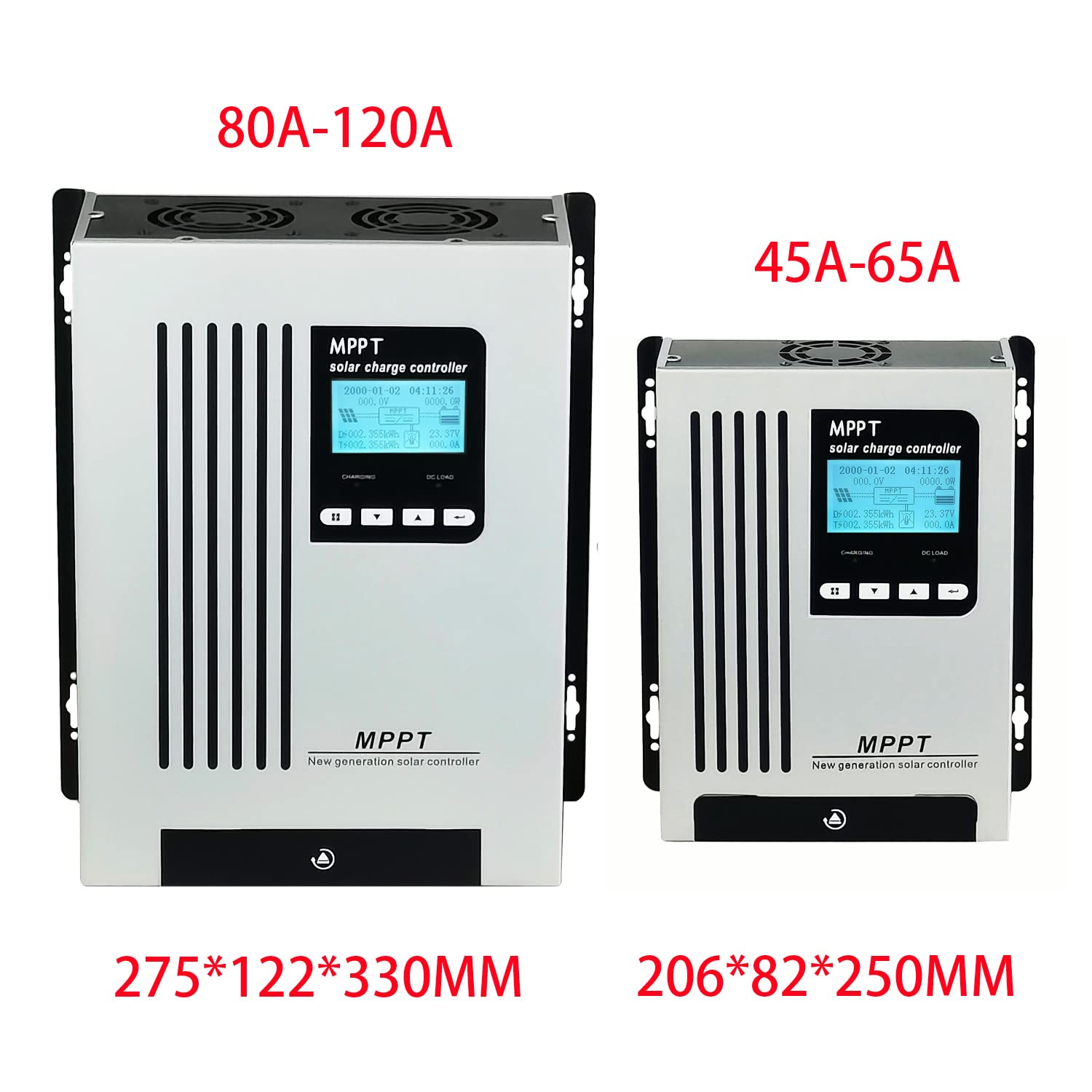 SOLAFANS 96V 55A MPPT Solar Charger 48V 60V 72V Solar Energy Controller Regulator DC180V PV Input 5500W for Off Gird Solar System Sealed Gel AGM Flooded Lithium Battery