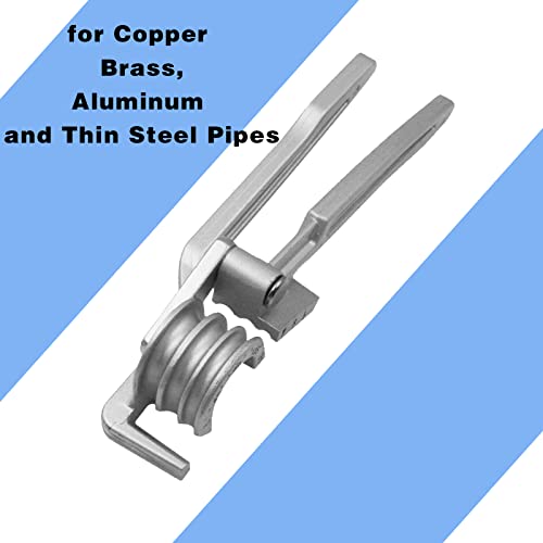 Pipe Bender 180°Tube Bender Copper Tubing Bender, Ratchet Tubing Bender for 3/8",1/4",5/16",for Copper, Brass, Aluminum and Thin Steel Pipes