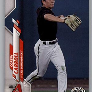 2020 Topps Pro Debut #PD-141 Corbin Carroll RC Rookie AZL Diamondbacks Baseball Trading Card