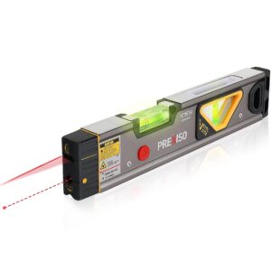 prexiso 2-in-1 laser level with 100ft point & 30ft line, magnetic leveler for construction, home renovation