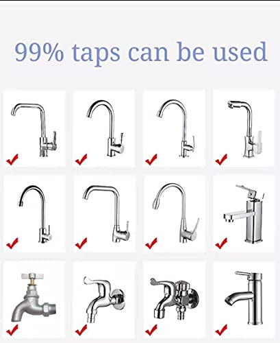 Furiencindy 2 faucet sprayer attachment, rotatable 360° faucet, with removable hose adapter attachment,splash-proof extension faucet, booster shower and water saving device, with two adjustment modes.