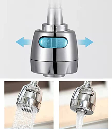 Furiencindy 2 faucet sprayer attachment, rotatable 360° faucet, with removable hose adapter attachment,splash-proof extension faucet, booster shower and water saving device, with two adjustment modes.