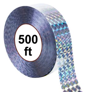 mageloly 500 foot bird scare tape, bird flash woodpecker pigeon deterrent bird scare ribbon repellent devices tape keep birds away outdoor