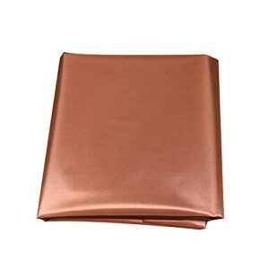 loogool copper fabric blocking rfid/rf-reduce emf/emi protection conductive fabric anti-radiation military grade shielding fabric 78 inch x43 inch , gold