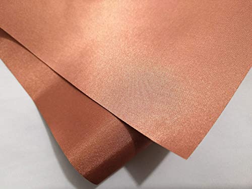 LOOGOOL Copper Fabric Blocking RFID/RF-Reduce EMF/EMI Protection Conductive Fabric Anti-Radiation Military Grade Shielding Fabric 78 inch x43 inch , Gold