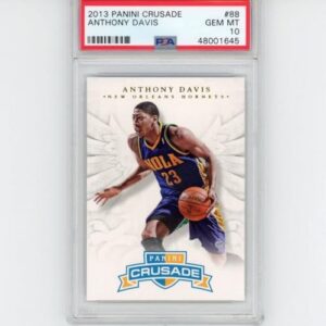 graded 2012-13 panini crusade anthony davis #88 rookie rc basketball card psa 10 gem mint