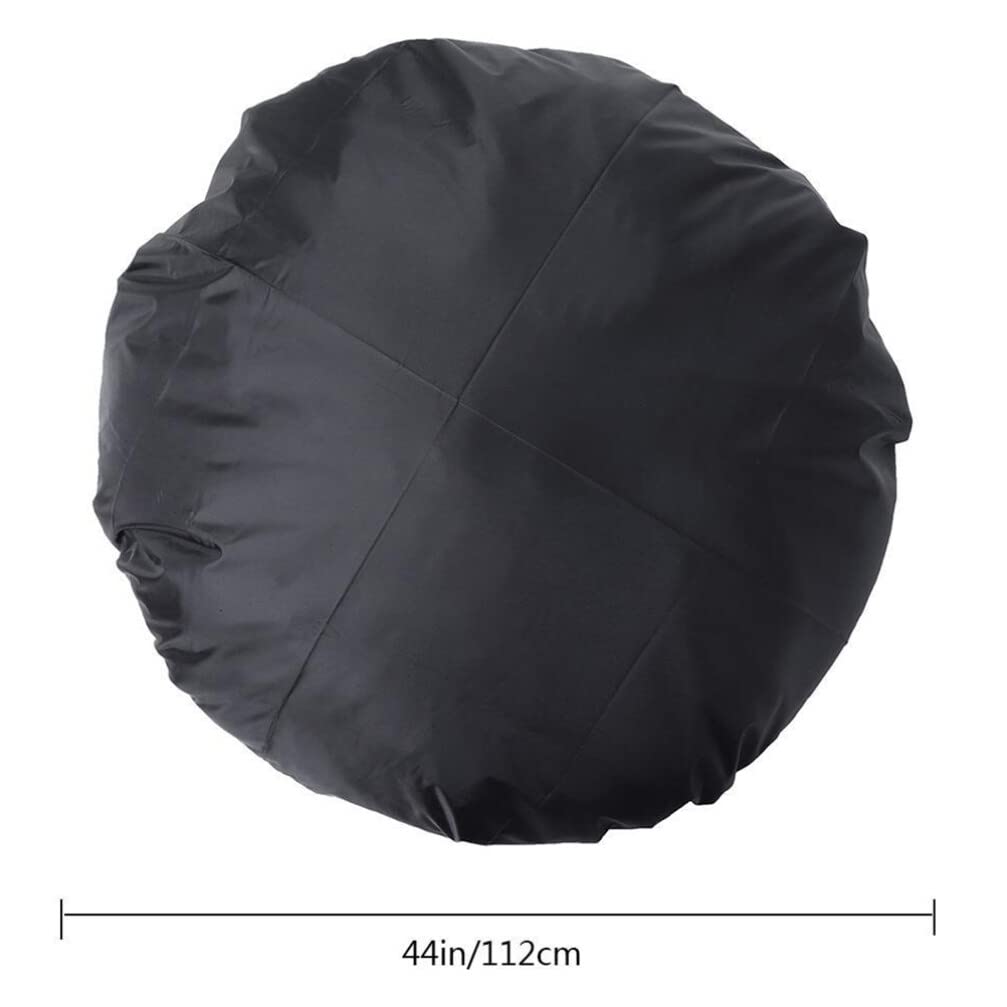 DOITOOL Outdoor Fire Pit Cover Round for Fire Pit 24 Inch, Heavy Duty Oxford Cloth Anti Full Coverage Patio Fire Pit Cover, Fireplace Cover with Drawstring Closure