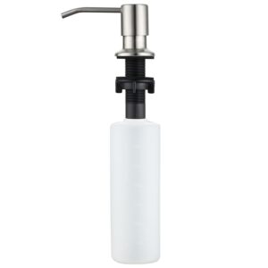 sink soap dispenser brushed nickel, soap dispenser for kitchen sink stainless steel refill from the top built in sink soap dispenser with 13 oz soap bottle