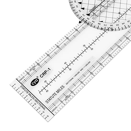 CYA Rotating Plotter Aviation, Flight Azimuth Plotter for Pilot Students