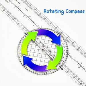 CYA Rotating Plotter Aviation, Flight Azimuth Plotter for Pilot Students