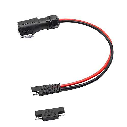 GINTOOYUN SAE to LP-20 Cable Adapter,Water Proof 10AWG 2 Pin Power Industrial Circular Connector to SAE Cable, for Solar Panel Suitcase,RV Solar Ports