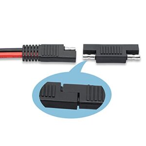 GINTOOYUN SAE to LP-20 Cable Adapter,Water Proof 10AWG 2 Pin Power Industrial Circular Connector to SAE Cable, for Solar Panel Suitcase,RV Solar Ports