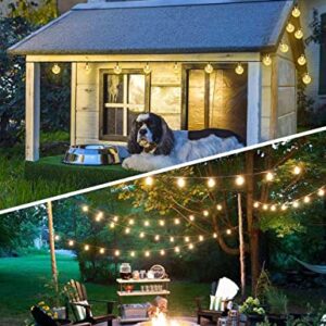 Bryopath Solar String Lights Outdoor, Solar Xmas Tree Lights, Crystal Globe Lights with 8 Lighting Modes, Waterproof Solar Powered Patio Lights for Garden Yard Porch Wedding Party Decor Halloween