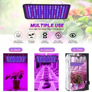 SERWING Grow Light for Indoor Plants 200W LED Plant Growing Lamp for Indoor Cultivation, Greenhouse, Grow Tent, Hydroponics (Full Spectrum)