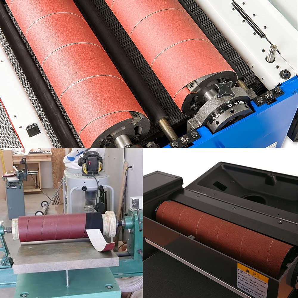 Ready-to-wrap Ready-to-cut 3" wide by 49 Feet long Aluminium Oxide Abrasive for Drum Sander Sandpaper Continuous Roll (Grit:120)