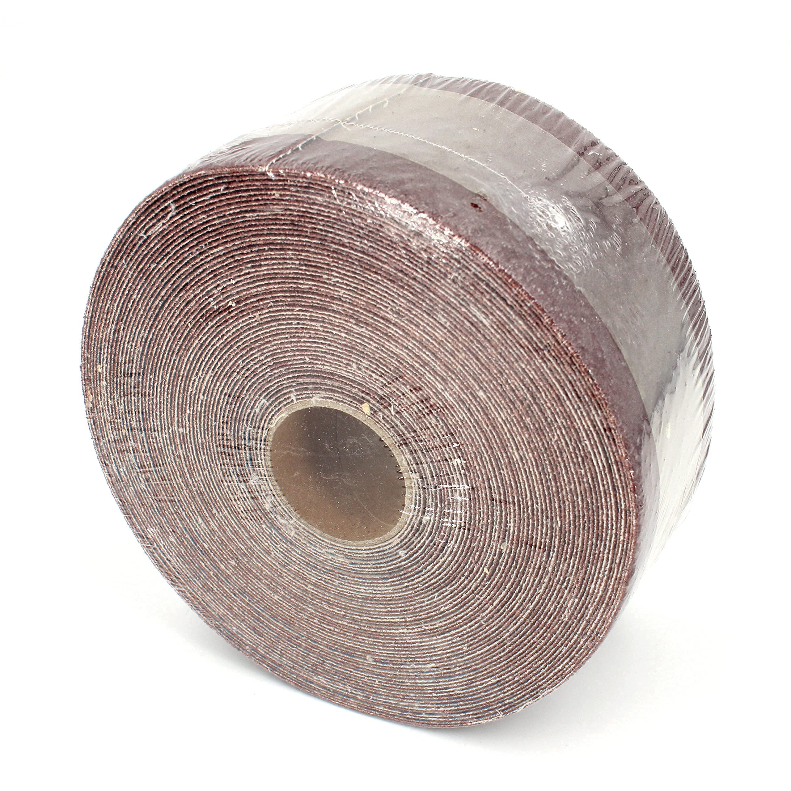 Ready-to-wrap Ready-to-cut 3" wide by 49 Feet long Aluminium Oxide Abrasive for Drum Sander Sandpaper Continuous Roll (Grit:120)