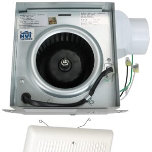 Harrier Hardware Very Quiet Bathroom Exhaust Ventilation Fan 70 CFM, 2.0 Sone