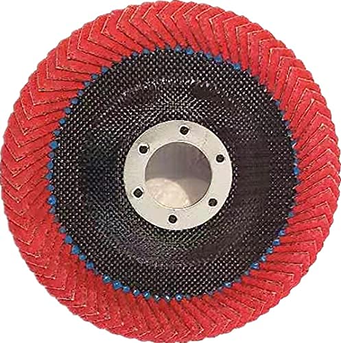 WA 3PCS - 4 1/2"x7/8" Curved Edge 60# Fillet Weld VSM Ceramic Flap Discs Sanding Disc Grinding Wheel for Angle Grinder Metal/Stainless Steel 4 1/2 Inch Grit 60