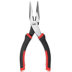 mr. pen- needle nose pliers, 6 inch, long nose pliers, needle nose pliers tool, pliers needle nose, long nose pliers with cutter, wire wrapping, crafts, jewelry making supplies