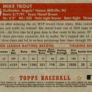 Baseball MLB 2021 Topps 1952 Topps Redux #T52-27 Mike Trout NM-MT Angels