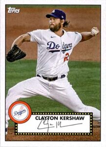 baseball mlb 2021 topps 1952 topps redux #t52-40 clayton kershaw nm-mt dodgers