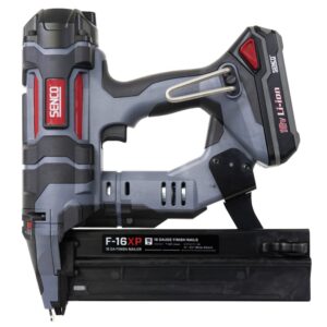 senco 10n0001n fusion f-16xp 18v lithium-ion 2-1/2 in. cordless 16 ga. straight finish nailer (1.5 ah)