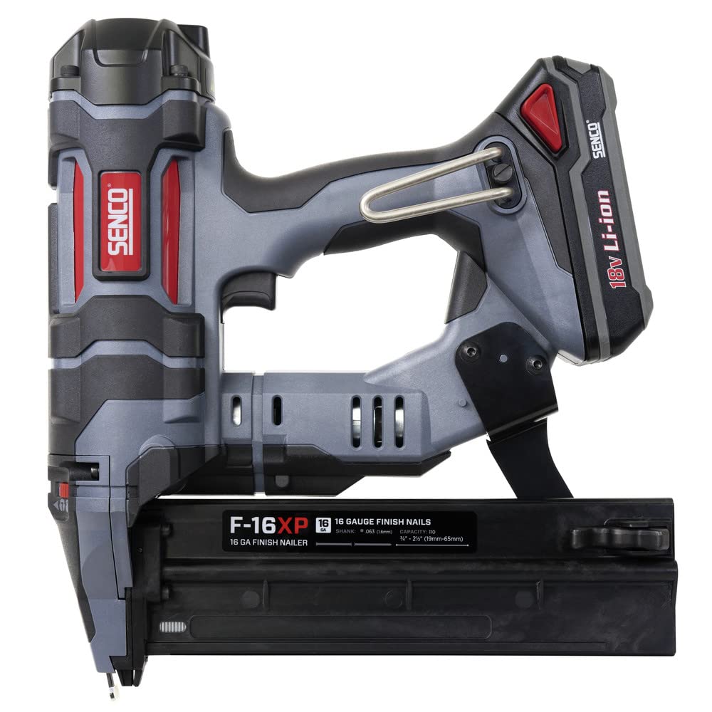 Senco 10N0001N Fusion F-16XP 18V Lithium-Ion 2-1/2 in. Cordless 16 ga. Straight Finish Nailer (1.5 Ah)