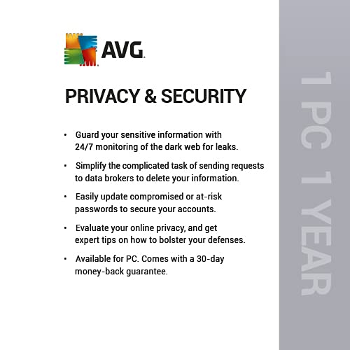 AVG BreachGuard 2021 | Online Privacy and Security | 1 PC, 1 Year [Download]