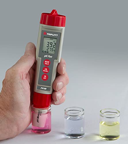 Triplett PH180 Waterproof PH Tester Pen, 0 to 14 pH