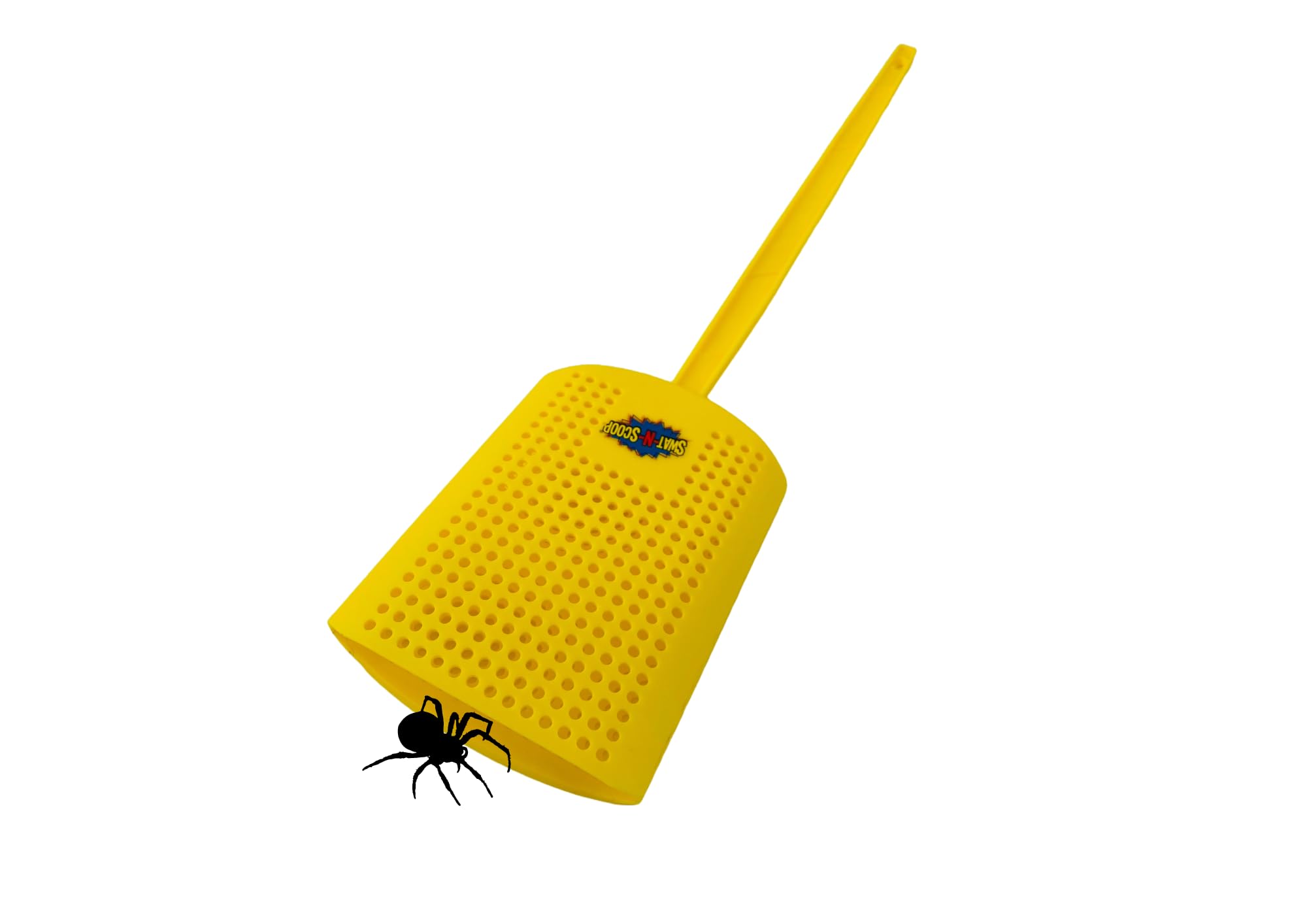 Swat-N-Scoop Heavy Duty Fly Swatter and Spider Catcher and Release (Pack of 3). Insect Fly Catchers for Inside Home. House Fly Killer or Humane Bug Catcher with Built in Insect Scoop.