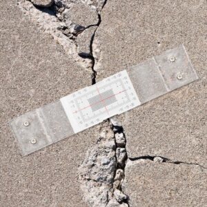 Concrete Crack Monitor, Crack Monitoring Record Standard Tell-Tale Crack Monitor for the Standard and Corner Tell-Tale (`1PC)