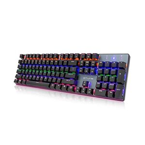 hansung gtune mkf30s rainbow keyboard black (korean/english) (brown switch)