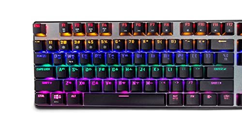 Hansung GTune MKF30S Rainbow Keyboard Black (Korean/English) (Brown Switch)