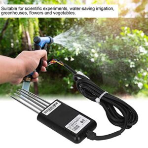 POCREATION RS485 5Pin Soil Sensor, PH NPK Temperature Tester, Humidity EC Sensor, Conductivity Detector Tester, Plastic+Steel+ for Watersaving Irrigation