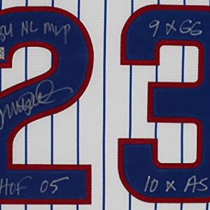 Ryne Sandberg Autographed P/S Cubs Jersey - Beautifully Matted and Framed - Hand Signed By Sandberg and Certified Authentic by Tristar - Includes Certificate of Authenticity