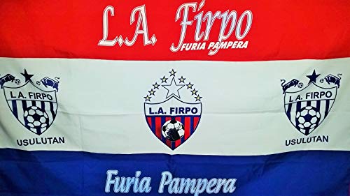 REAS Bandera de Firpo - El Salvador medidas - 1.45 MTS de Largo y 0.81 MTS de Alto; Bandera de Tu equipo de Futbol favorito del Pais Donde Tu Naciste - Tu Equipo Pampero - Usulutan