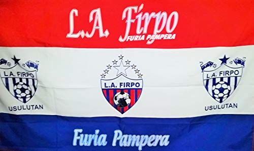 REAS Bandera de Firpo - El Salvador medidas - 1.45 MTS de Largo y 0.81 MTS de Alto; Bandera de Tu equipo de Futbol favorito del Pais Donde Tu Naciste - Tu Equipo Pampero - Usulutan