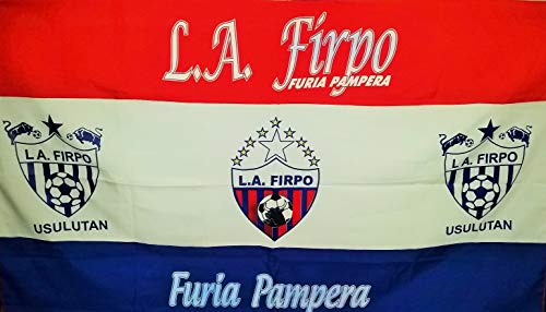 REAS Bandera de Firpo - El Salvador medidas - 1.45 MTS de Largo y 0.81 MTS de Alto; Bandera de Tu equipo de Futbol favorito del Pais Donde Tu Naciste - Tu Equipo Pampero - Usulutan