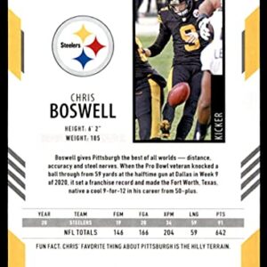 Football NFL 2021 Score #119 Chris Boswell Steelers