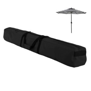 bicherub umbrella storage bag 67 inch umbrella carry bag beach umbrella storage bag oversized patio hammock and steel stand storage bag,black