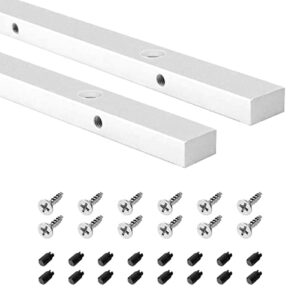 powertec 71519-p2 24" miter bar for any standard 3/4" x 3/8" miter slot, crosscut sled for table saw, router table, band saw, 2pk