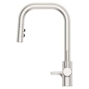 Pfister Zanna Touchless Kitchen Faucet with Pull Down Sprayer and Soap Dispenser, Single Handle, High Arc, Spot Defense Stainless Steel Finish, F529EZN3GS