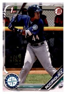 2019 bowman prospects #bp-33 julio rodriguez mariners baseball mlb